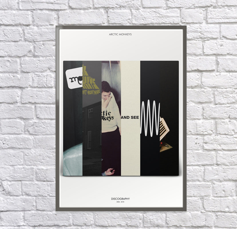 Arctic Monkeys: Studio Albums, Discography Print – MrMustardPrints