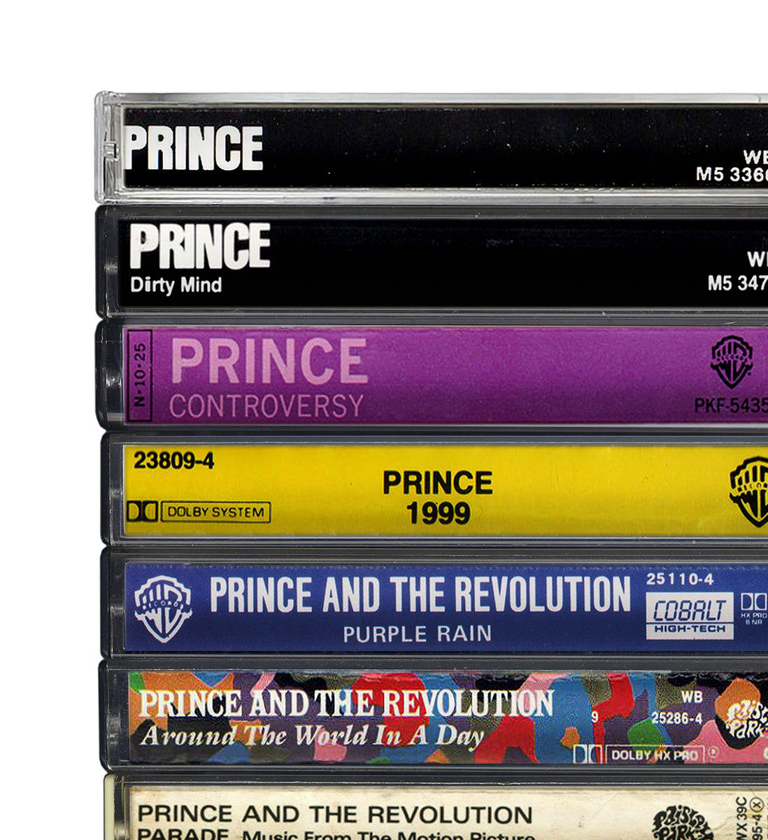 Prince Albums: Prince Discography - Cassette Print – MrMustardPrints